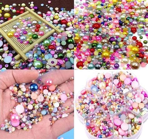 Plastic Beads Multi Color 50 Pcs Round Plastic Beads For Diy Craft Projects At Best Price In