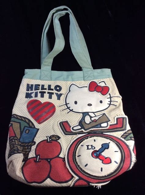 Loungefly Hello Kitty Love Letter Canvas Tote Bag Purse Rare Hello