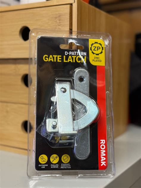Buy Online D Pattern Gate Latch 73mm Zinc Plated Demak