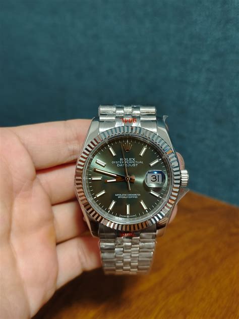 U1 36mm Datejust With New Link Green Facedatejust
