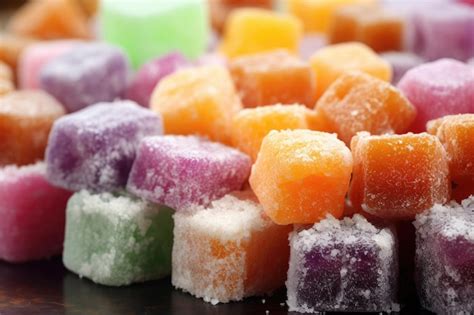 Premium Ai Image Colorful Oriental Sweets