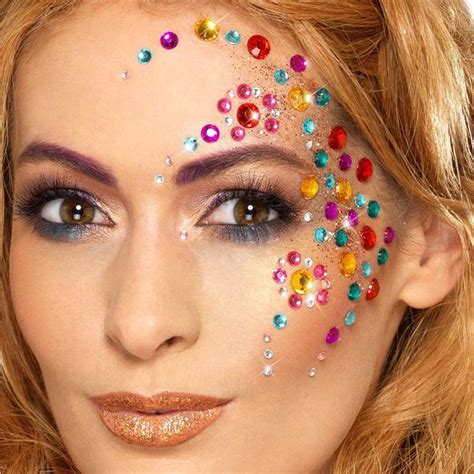 Rainbow Jewel Face Gems Fancy Dress Accessories Parties And More