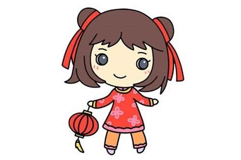 小朋友拿灯笼简笔画可爱怎么画（热门15张）简笔画图片大全