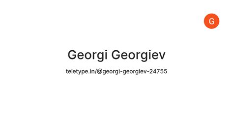Georgi Georgiev — Teletype