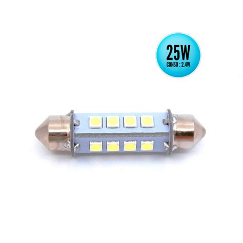 Shuttle Bulb 8 30vdc 2 2w 6000k 42mm 155lm 12 Smd
