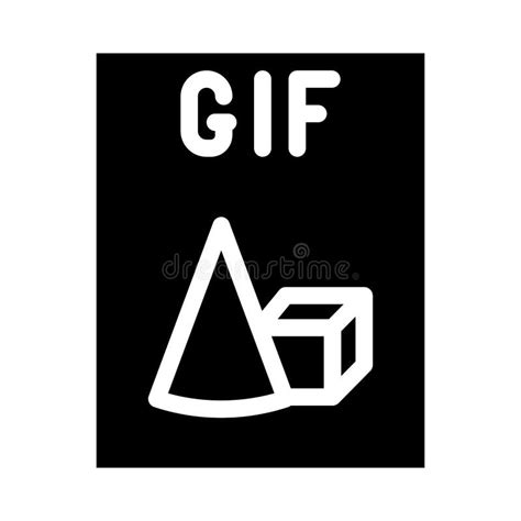  File Format Document Glyph Icon Vector Illustration Stock Vector