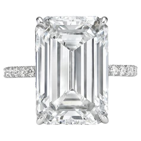 Gia Certified 403 Carat Emerald Cut D Color Diamond Ring In Platinum