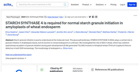 Starch Synthase 4 Is Required For Normal Starch Granule Initiation In