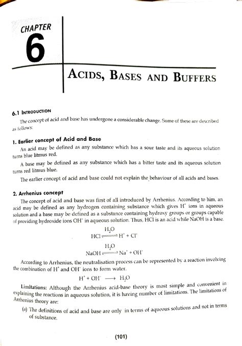 SOLUTION: Acid base and buffer note PT03 - Studypool