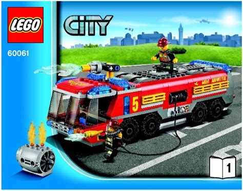 Lego Instructions For Set 60061 Airport Fire Truck City Airport