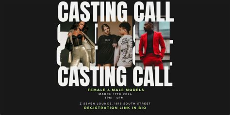 Casting Call 1516 South St Philadelphia 17 March 2024