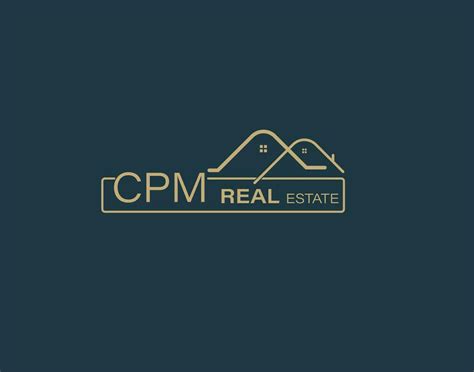 Cpm Real Estate And Consultants Logo Design Vectors Images Luxury Real