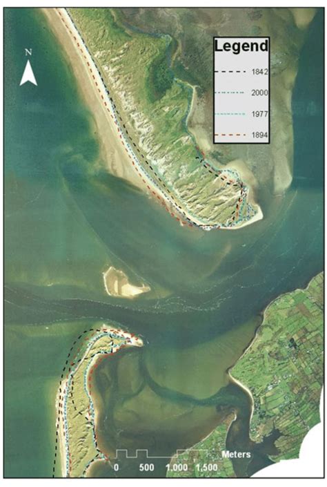 Inch And Rosbery Spit Shoreline Movements From Osi Map Aerial