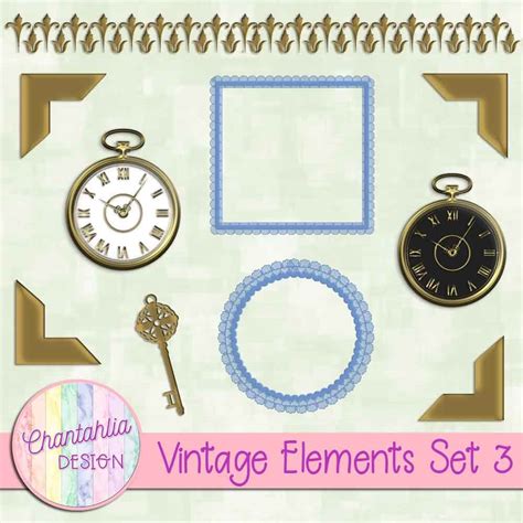Free Vintage Design Elements For Scrapbooking And Other Crafts