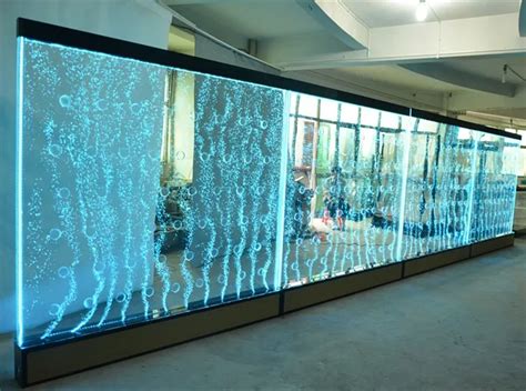 Plexiglass Led Light Indoor Water Fountain Restaurant Bar Partition