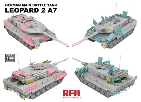 Rye Field Models 135 German Leopard 2 A7 Main Battle Tank Fields Of