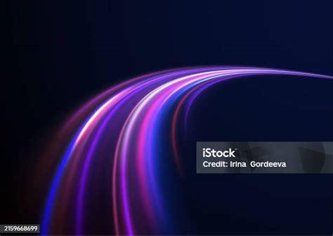 Light Shining Effect Glowing Shiny Speed Lines Effect Vector Background Glowing Speed Lines