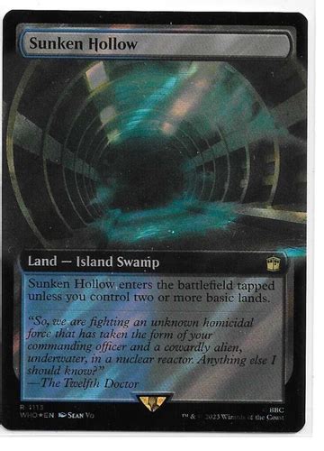 Surge Foil Extended Art Sunken Hollow Magic The Gathering Doctor Who Ebay