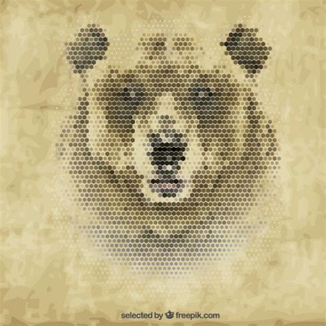 Free Vector Polygonal Bear