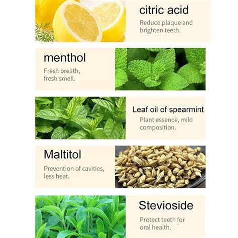 60 Tabletsbox Dental Toothpaste Particles Whitening Tooth Removal