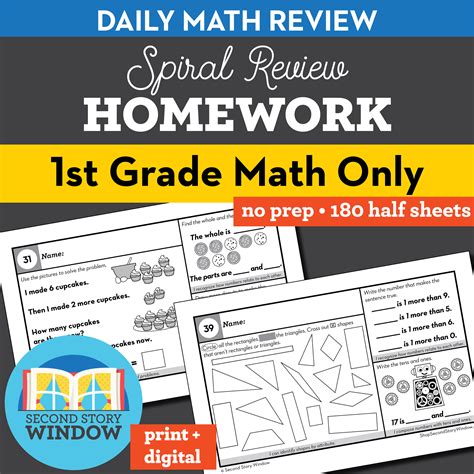 1st Grade Math Homework Second Story Window