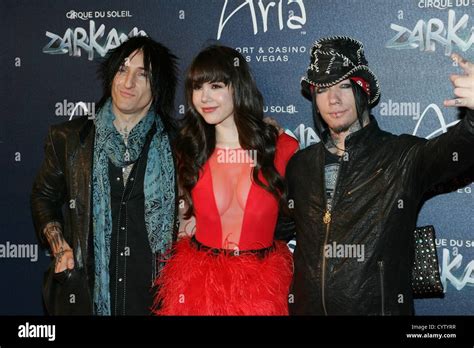 Richard Fortus Claire Sinclair Dj Ashba At Arrivals For Zarkana By