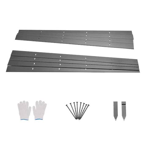 Vevor Metal Landscape Edging 8 Packs 72 In Rust Resistant Aluminum