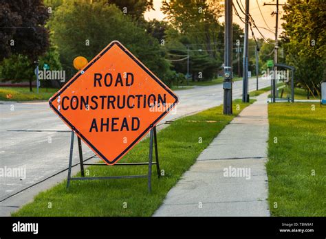 Construction Sign On Road At Michael Mock Blog