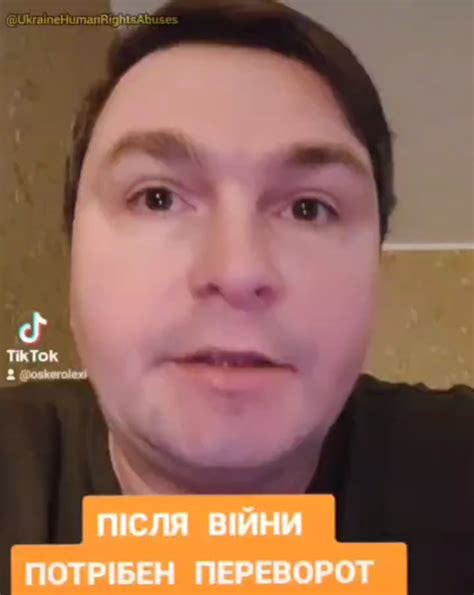 A Ukrainian Volunteer Oleksandr Osker Who Is Under House Arrest