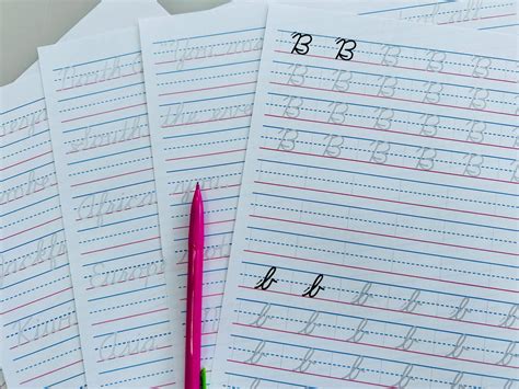 Printable Cursive Handwriting Worksheets For Cursive Practice Book