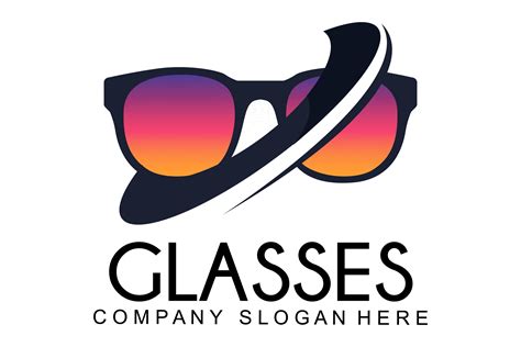 Glasses Logo Design Vector Illustration Graphic By Ar Graphic
