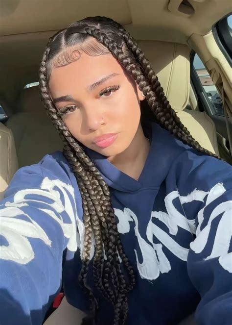 Two French Braids 2 French Braids Y2k Box Braids Hairstyles Braided