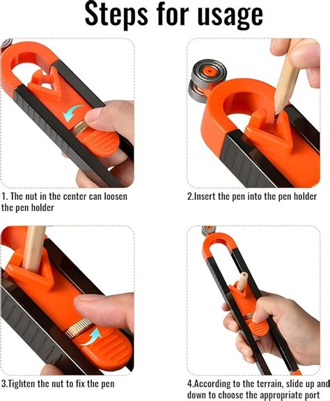 Marking Gauge Woodworking Pakkyng Contour Gauge Tool With Lock 10