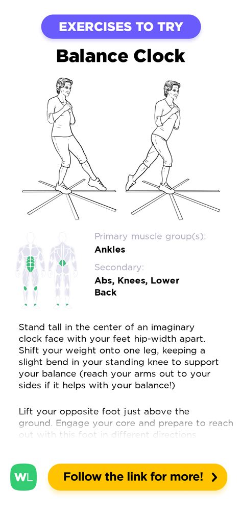 Balance Clock Toe Taps Reaches Workoutlabs Exercise Guide