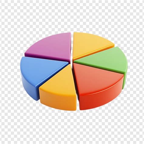 free psd colorful 3d pie chart data visualization
