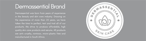 Dermassential Dermassential Is A Skin Care Range Locally Sourced With