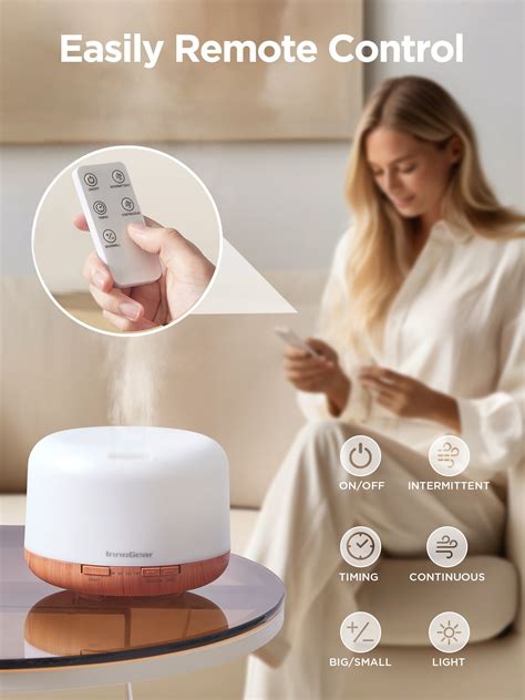 Innogear 500ml Essential Oil Diffuser With Remote Control Premium Ult