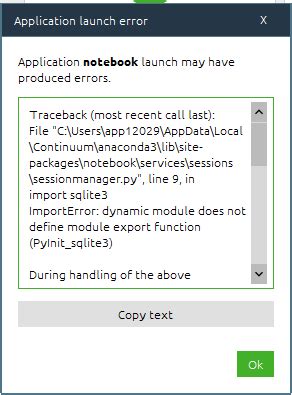Python ImportError Dynamic Module Does Not Define Module Export Function PyInit Sqlite3