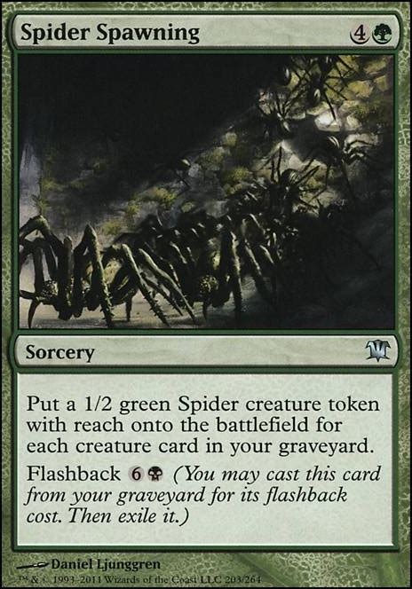 Greenblack Spider Token Deck Casual Mtg Deck