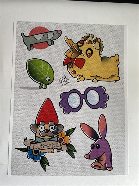 Bluey Inspired Flash Sheet Etsy