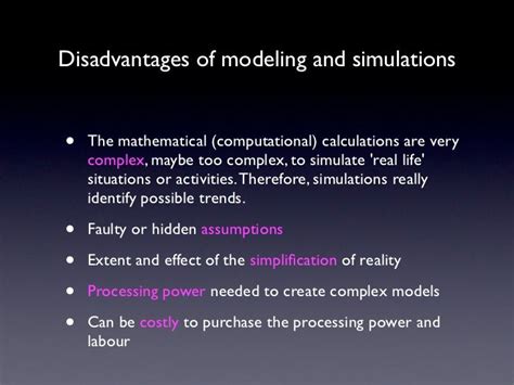 computer modelling and simulations