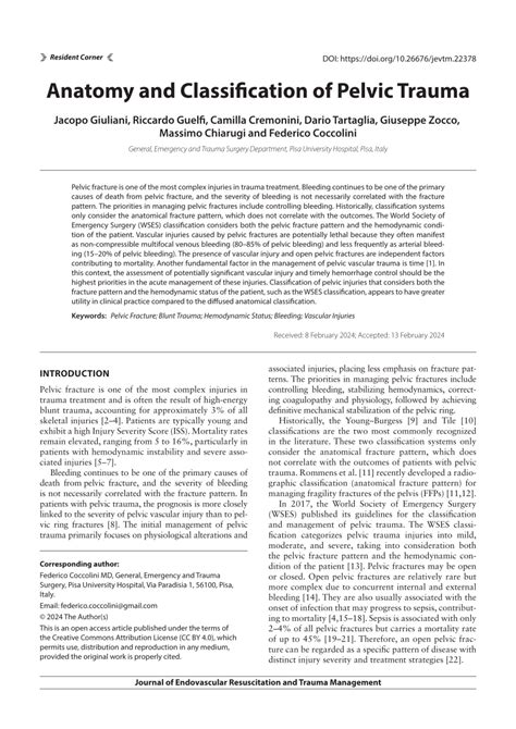 Pdf Anatomy And Classification Of Pelvic Trauma