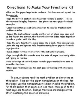 Fractions Math Worksheets By Smiling Students Lesson Plans TPT