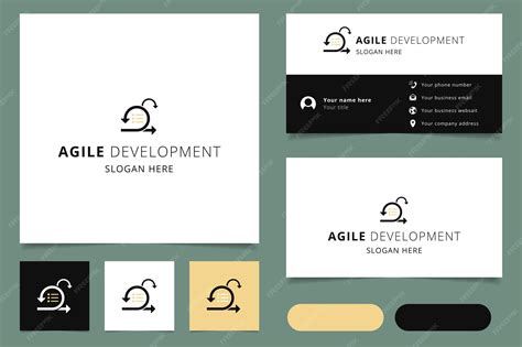 Premium Vector Agile Development Logo Design With Editable Slogan