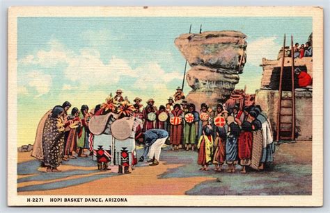 Vintage Postcard Hopi Basket Dance Arizona The Basket Dance 4669339808