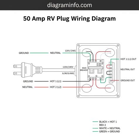 50 Amp Rv Plug Wiring Diagram Easy Setup Guide Diagraminfo