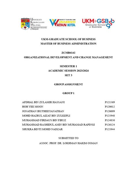 zcmb6142 odcm group assignment group 1 pdf water scarcity