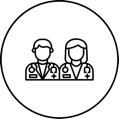 의사 아이콘 프리미엄 벡터