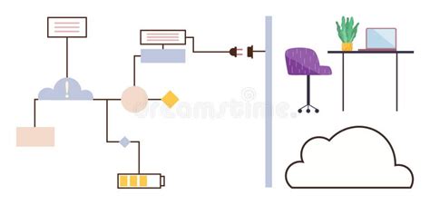 Cloud Technology Integration With Office Workspace And Data Flow