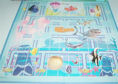 Disney Pixar Finding Nemo Board Game Complete 2003 Hasbro Ages 5 And Up